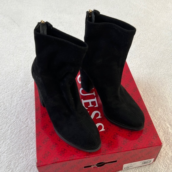 Guess | Shoes | Guess Black Fabric Bootie | Poshmark